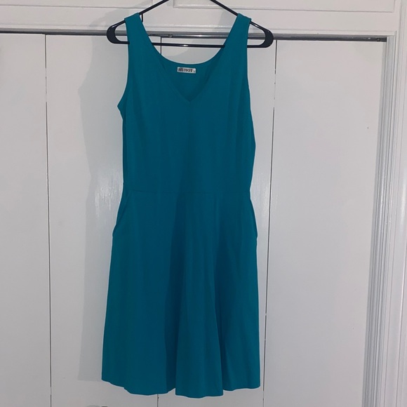 Huhot | Dresses | Teal Sleeveless Midi Dress | Poshmark